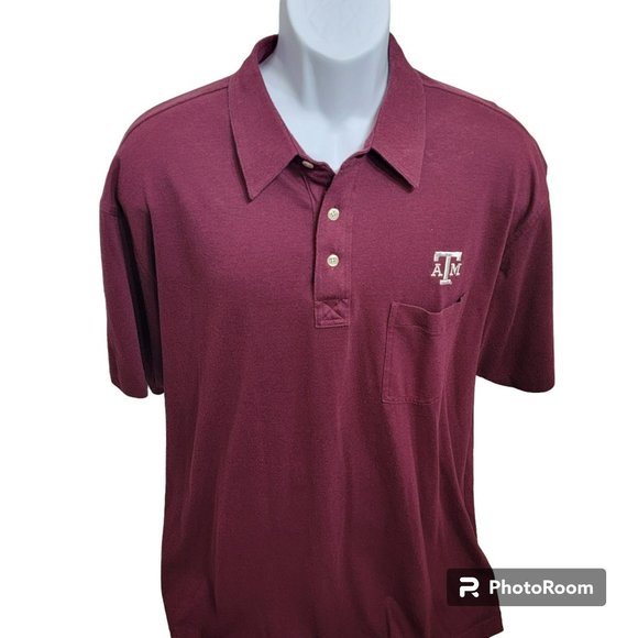 Roundtree & Yorke | Shirts | Roundtree Yorke Polo Shirt Men Xl Maroon ...